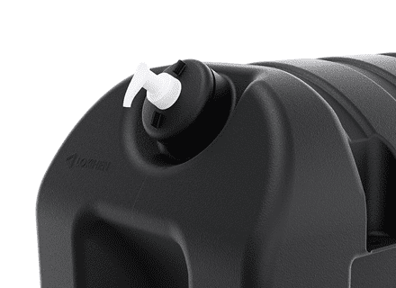 Water tank in black plastic L 30