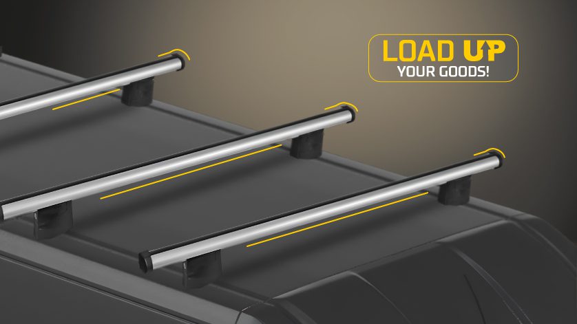 Roof Bars In Aluminum For Professional Commercial Vehicles Pde